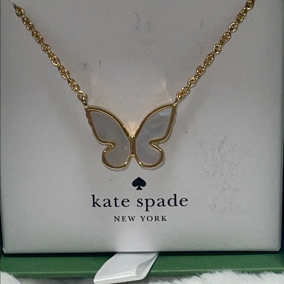 kate spade | Jewelry | Kate Spade Gold Butterfly Necklace | Poshmark